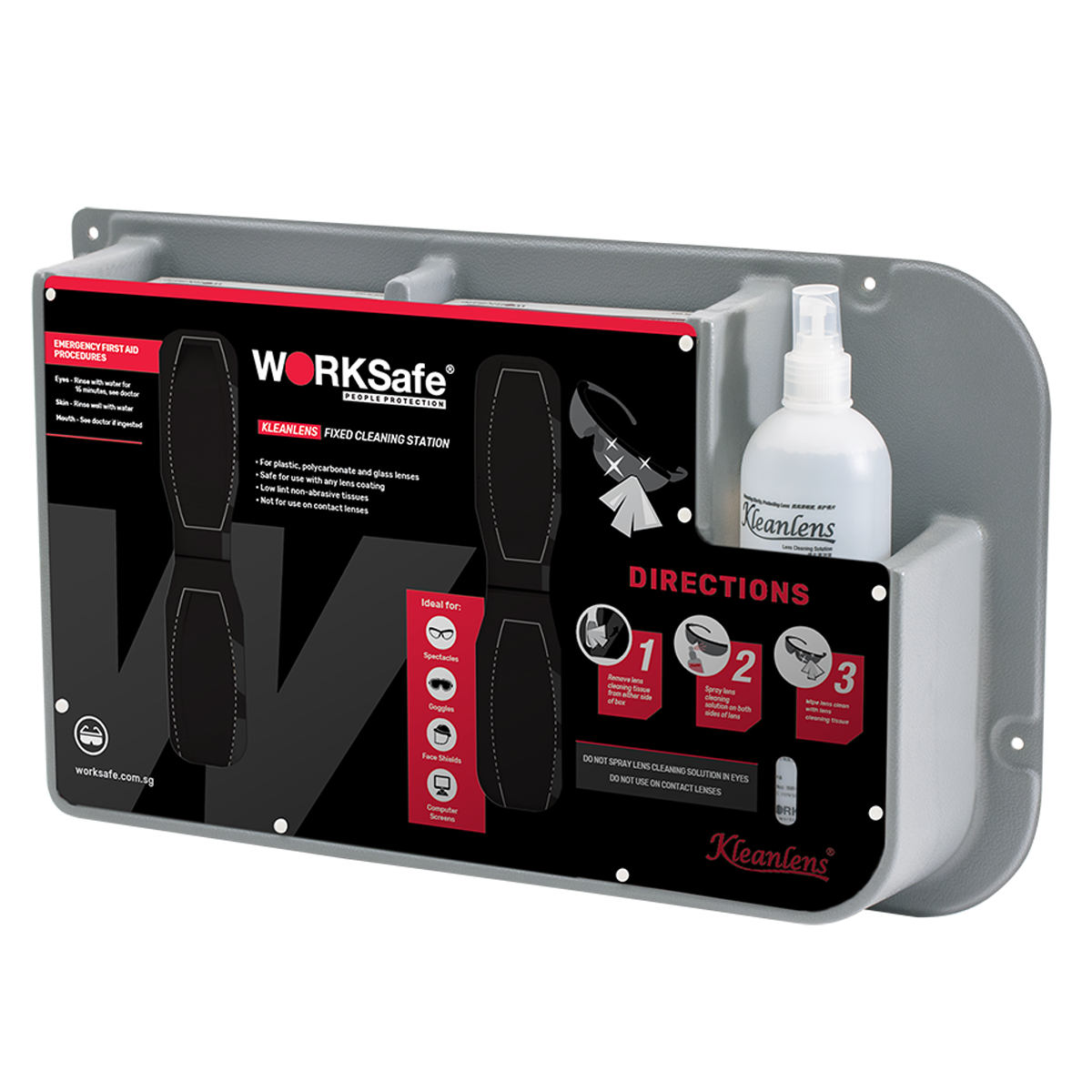 KLEANLENS® FIXED LENS CLEANING STATION KL461 - WORKSafe