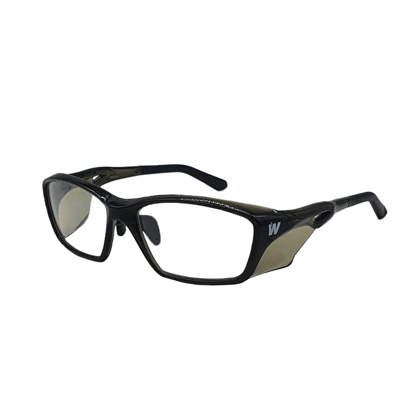 SRX WORKSAFE ATOM, CLEAR FRAME W SIDE SHIELD, CLEAR TEMPLE, GREY TEMPLE TIP, CLEAR HC LENS ...