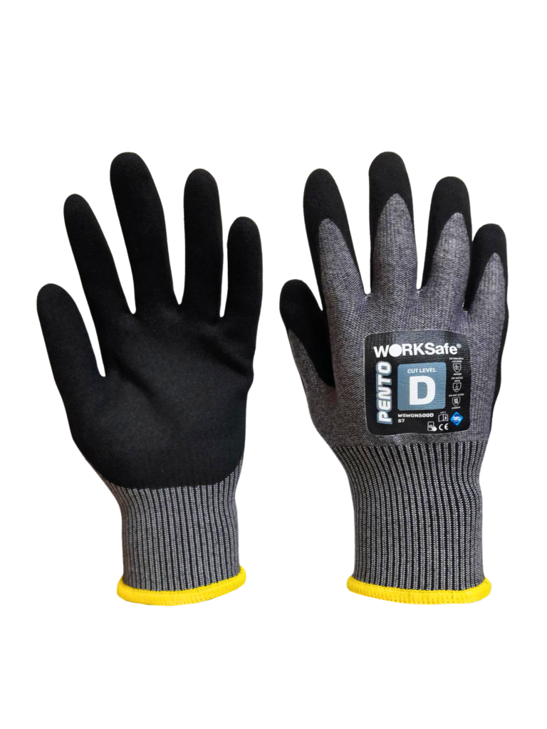 WORKSAFE PENTO NITRILE PALM COATED, CUT D GLOVES [120 PAIRS/CTN] - WORKSafe